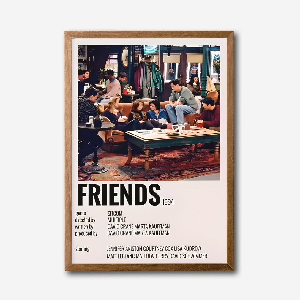 Friends TV Show Poster Canvas Wall Art, Central Perk Living Room Decor ...