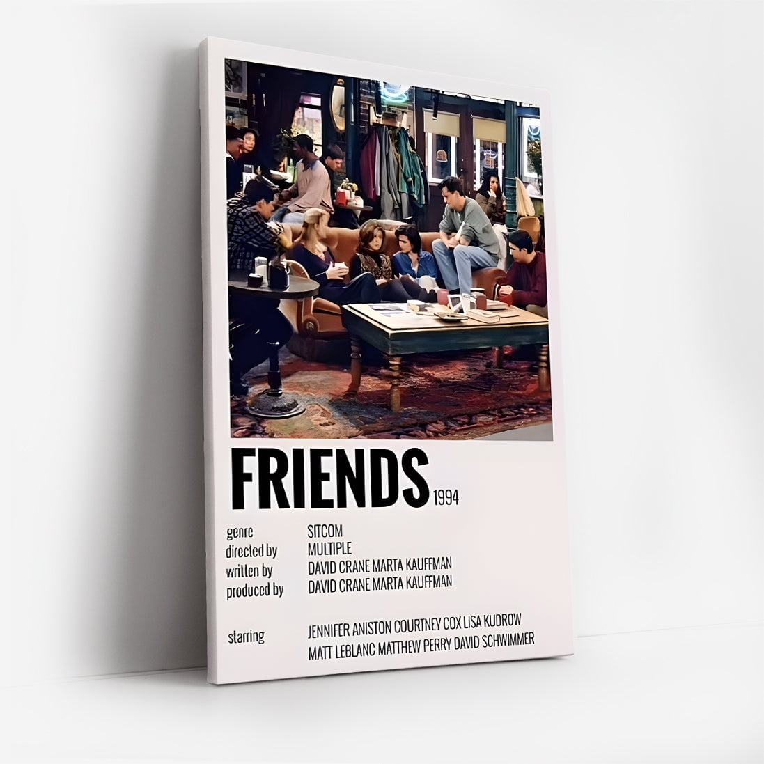 Friends TV Show Poster Canvas Wall Art, Central Perk Living Room Decor ...