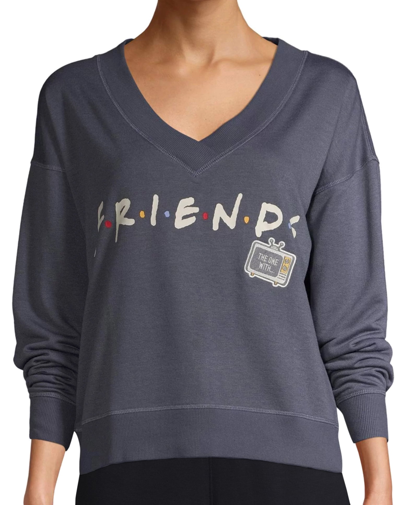 Friends TV Show Women's' The One With Long Sleeve Pajama Pullover Top ...
