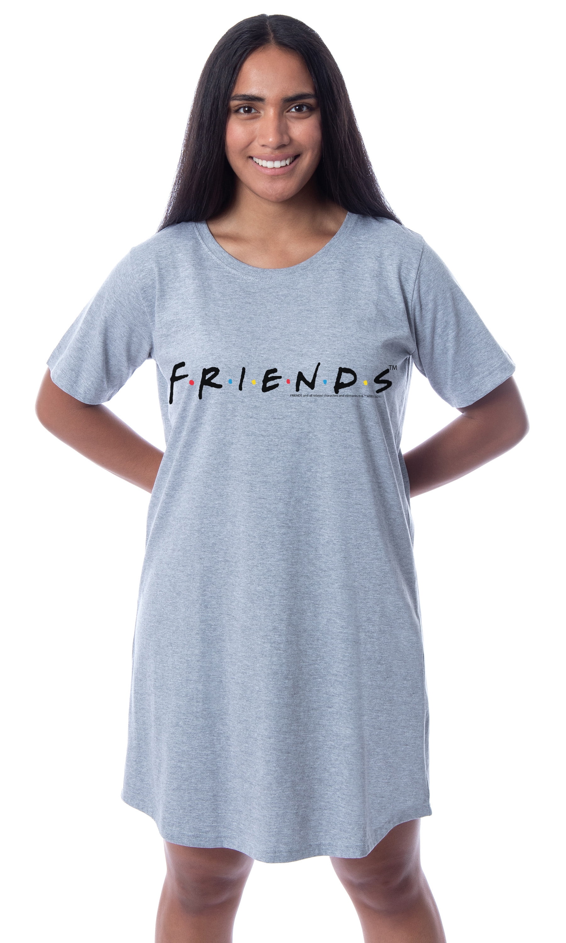 Friends TV Show Womens' Classic Logo Nightgown Sleep Pajama Shirt ...