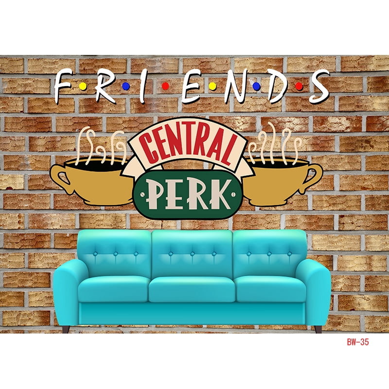 Friends Theme Photography Backdrops Pub 80s 90s Birthday Party ...