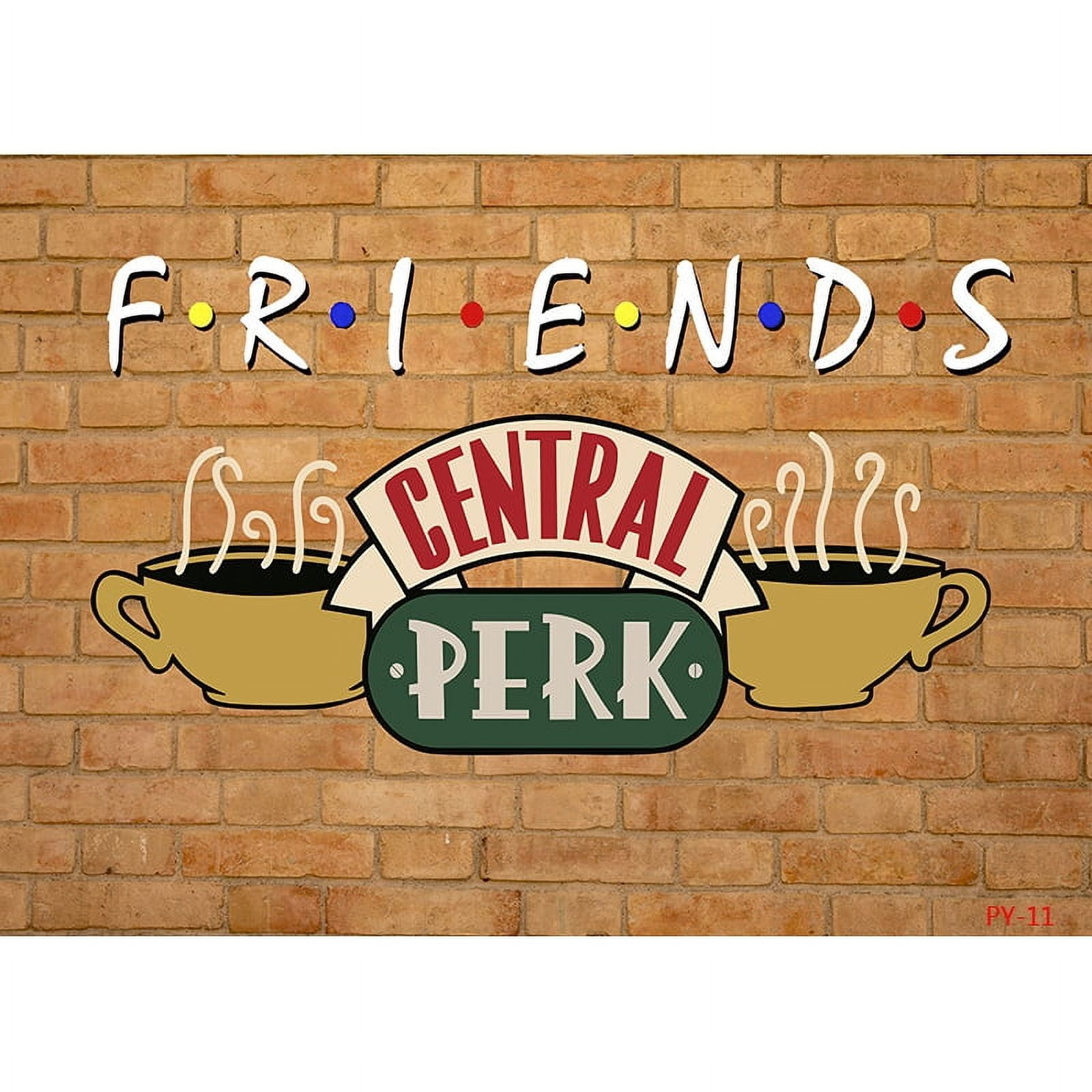 Friends Theme Photography Backdrops Pub 80s 90s Birthday Party ...