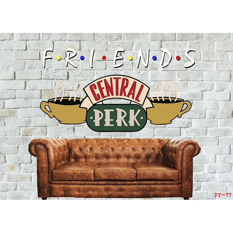 Friends Theme Photography Backdrops Pub 80s 90s Birthday Party ...