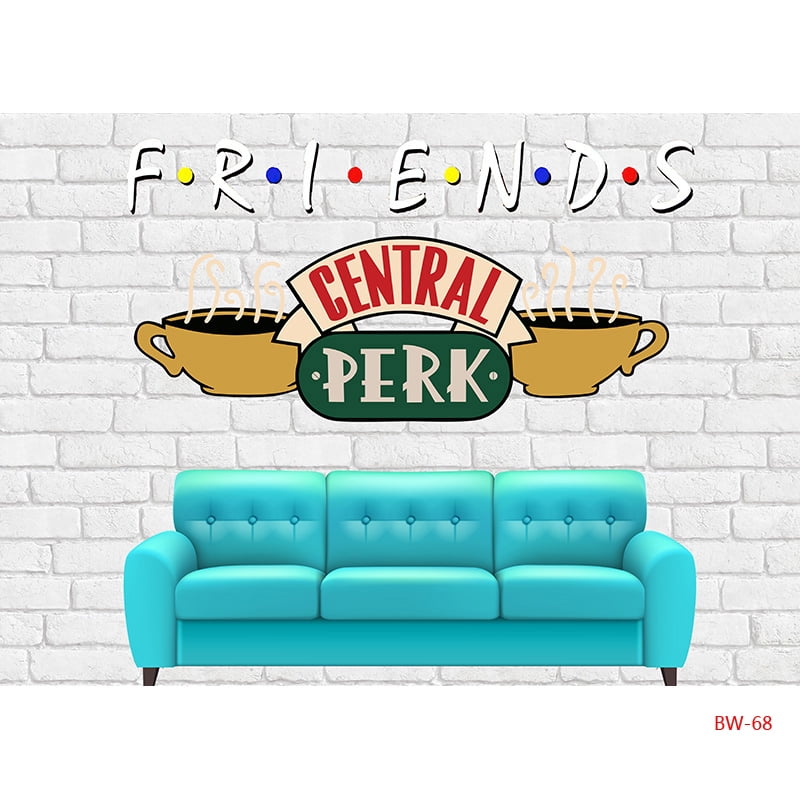 Friends Theme Photography Backdrops Pub 80s 90s Birthday Party ...