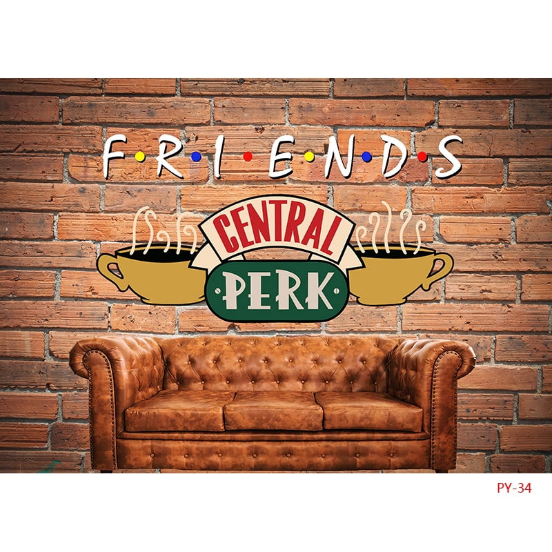 Friends Theme Photography Backdrops Pub 80s 90s Birthday Party ...
