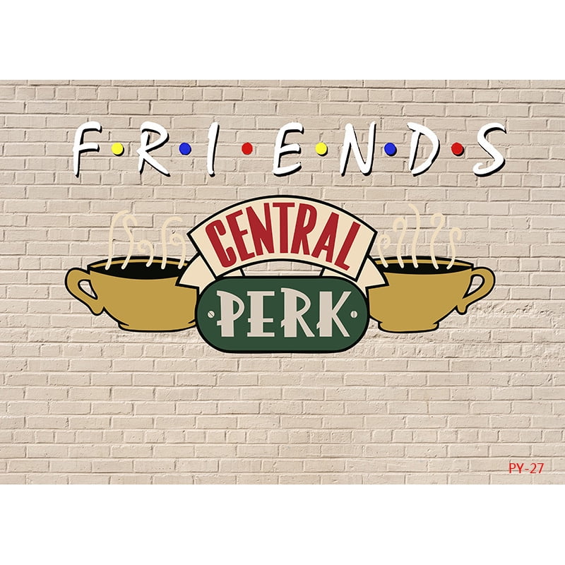 Friends Theme Photography Backdrops Pub 80s 90s Birthday Party ...