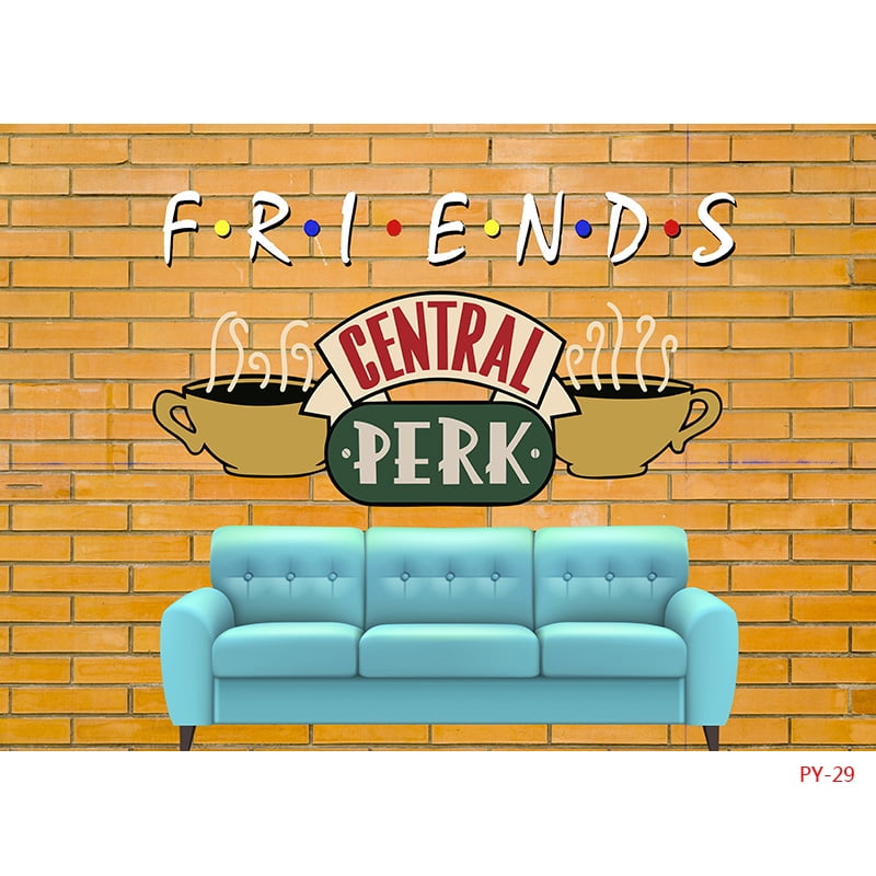 Friends Theme Photography Backdrops Pub 80s 90s Birthday Party ...