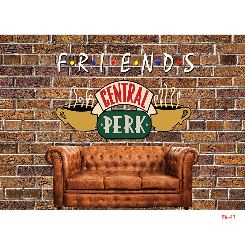 Friends Theme Photography Backdrops Pub 80s 90s Birthday Party ...