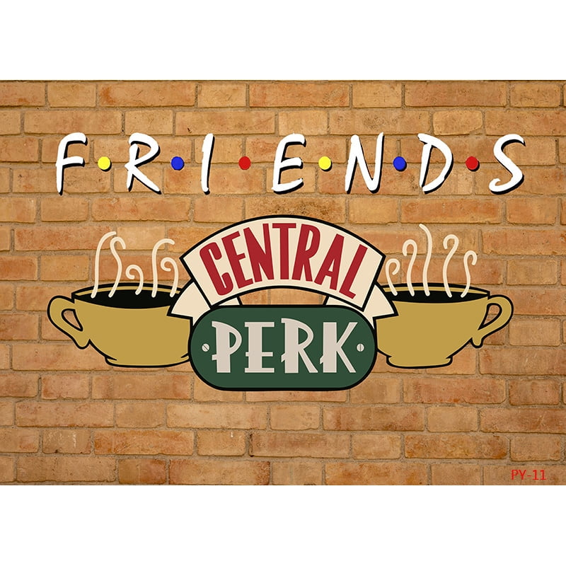 Friends Theme Photography Backdrops Pub 80s 90s Birthday Party ...