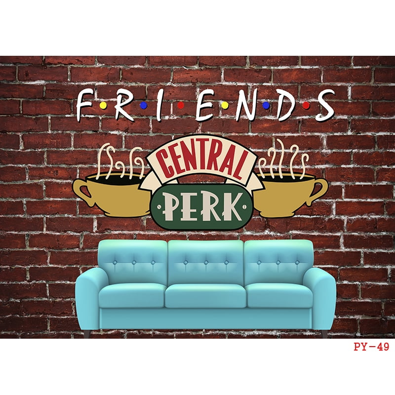 Friends Theme Photography Backdrops Pub 80s 90s Birthday Party ...