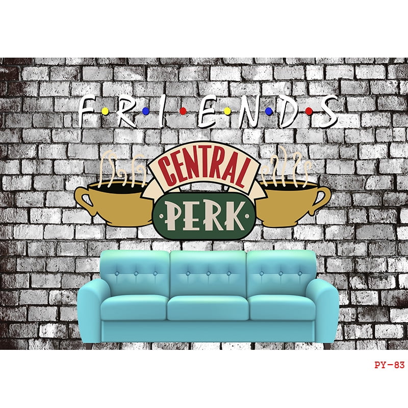 Friends Theme Photography Backdrops Pub 80s 90s Birthday Party ...