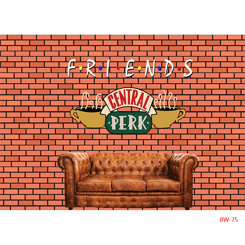Friends Theme Photography Backdrops Pub 80s 90s Birthday Party ...