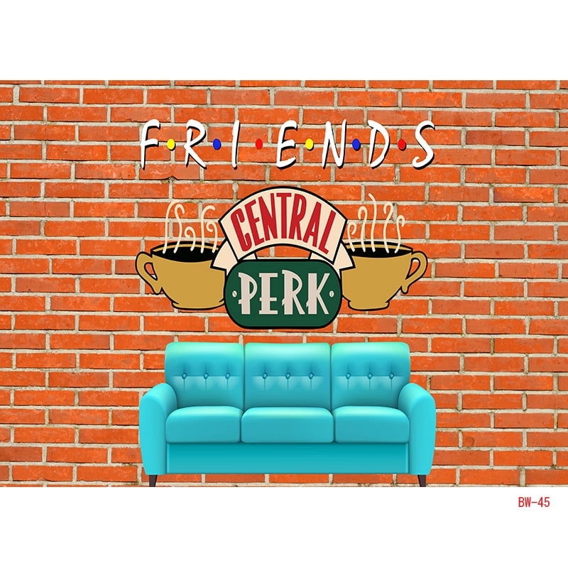Friends Theme Photography Backdrops Pub 80s 90s Birthday Party ...