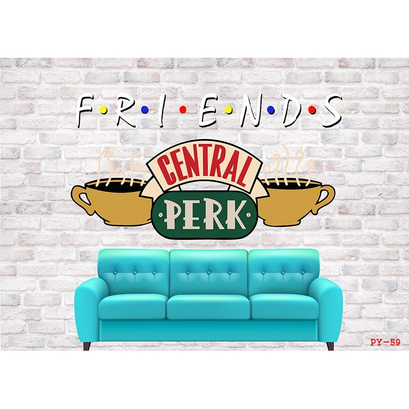 Friends Theme Photography Backdrops Pub 80s 90s Birthday Party ...