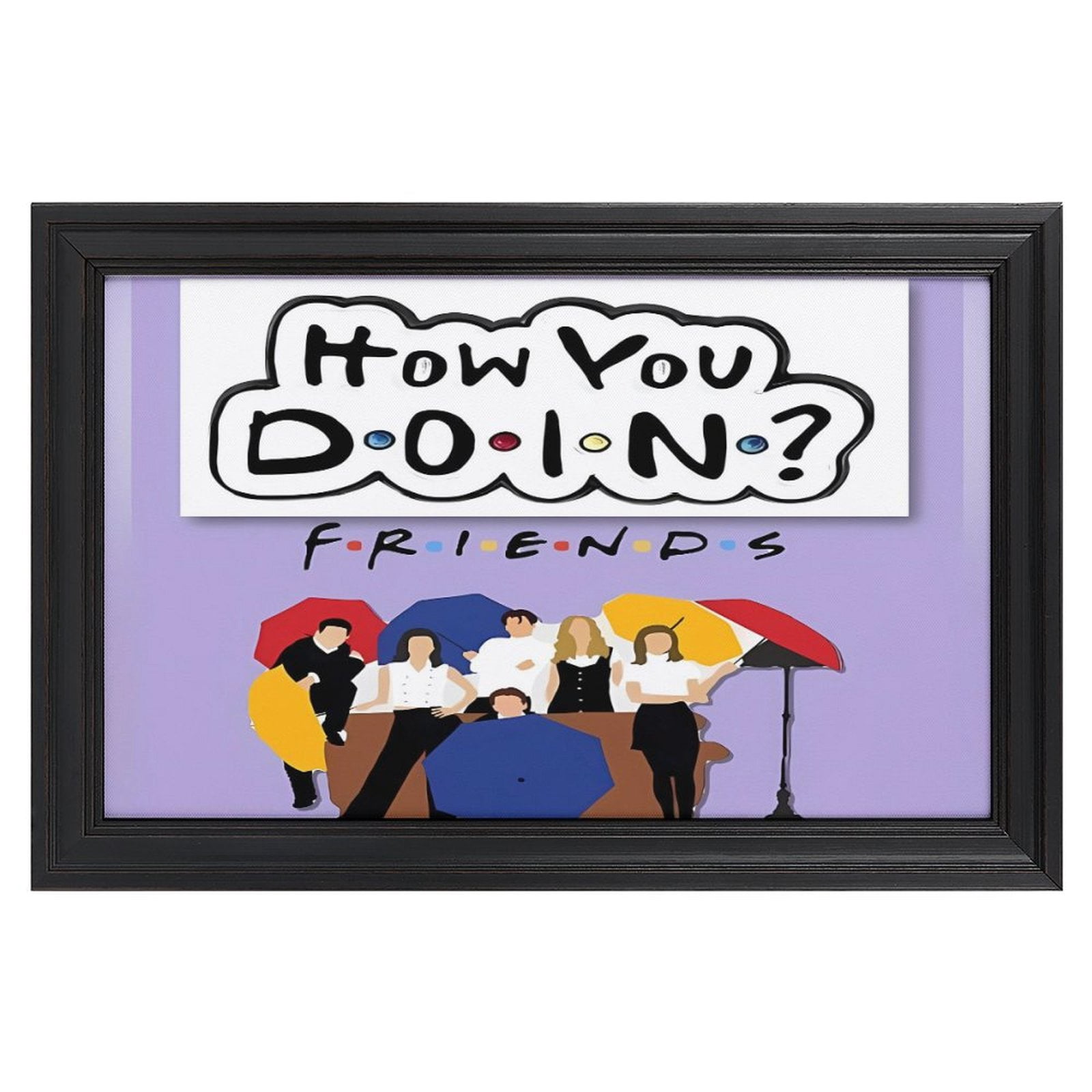 Friends Tv European-Style Frame Canvas Paintings Wall Hanging Paintings ...