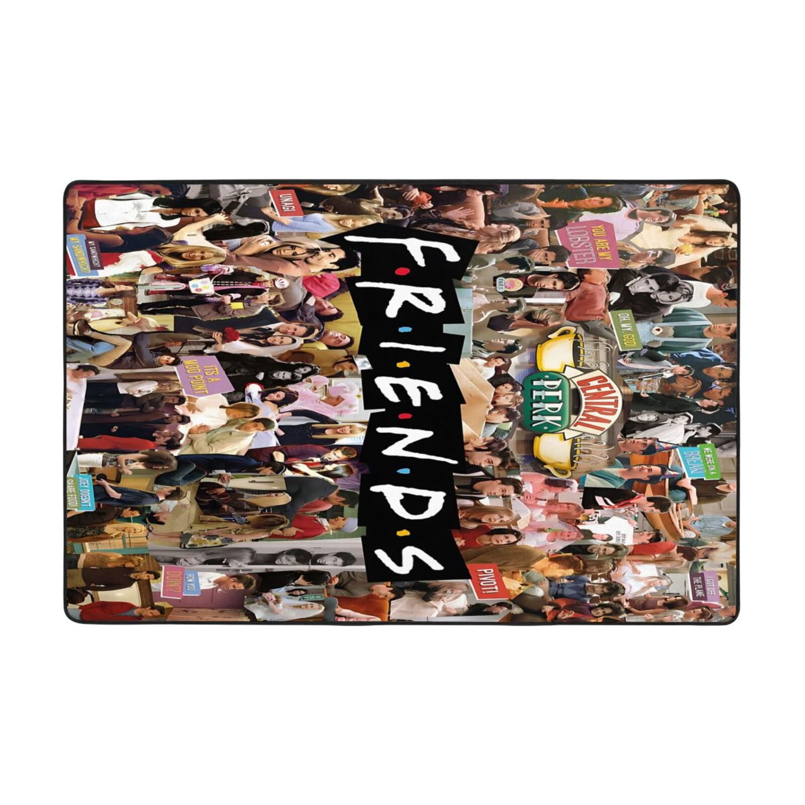 Friends Tv Show Area Rug Cartoon Rugs Non-Slip Soft Carpet Soft Floor ...
