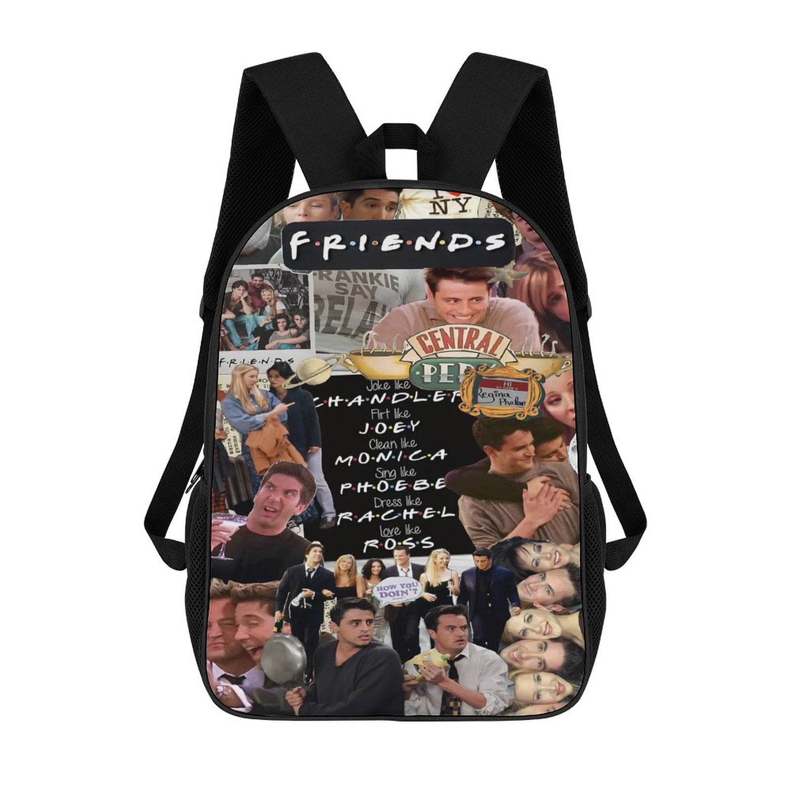 Friends Tv Show Backpack 17 Inch Lightweight Anime Print Design ...