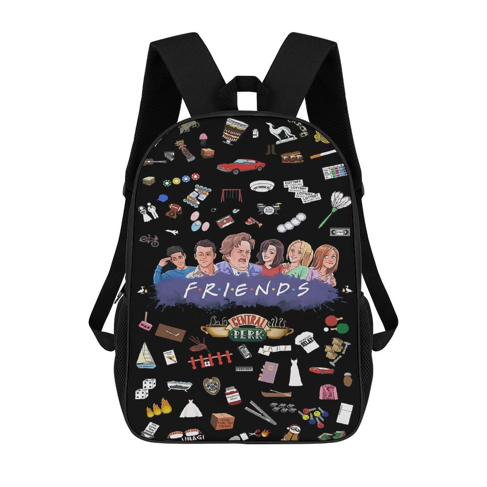 Friends Tv Show Backpack 17 Inch Lightweight Anime Print Design ...