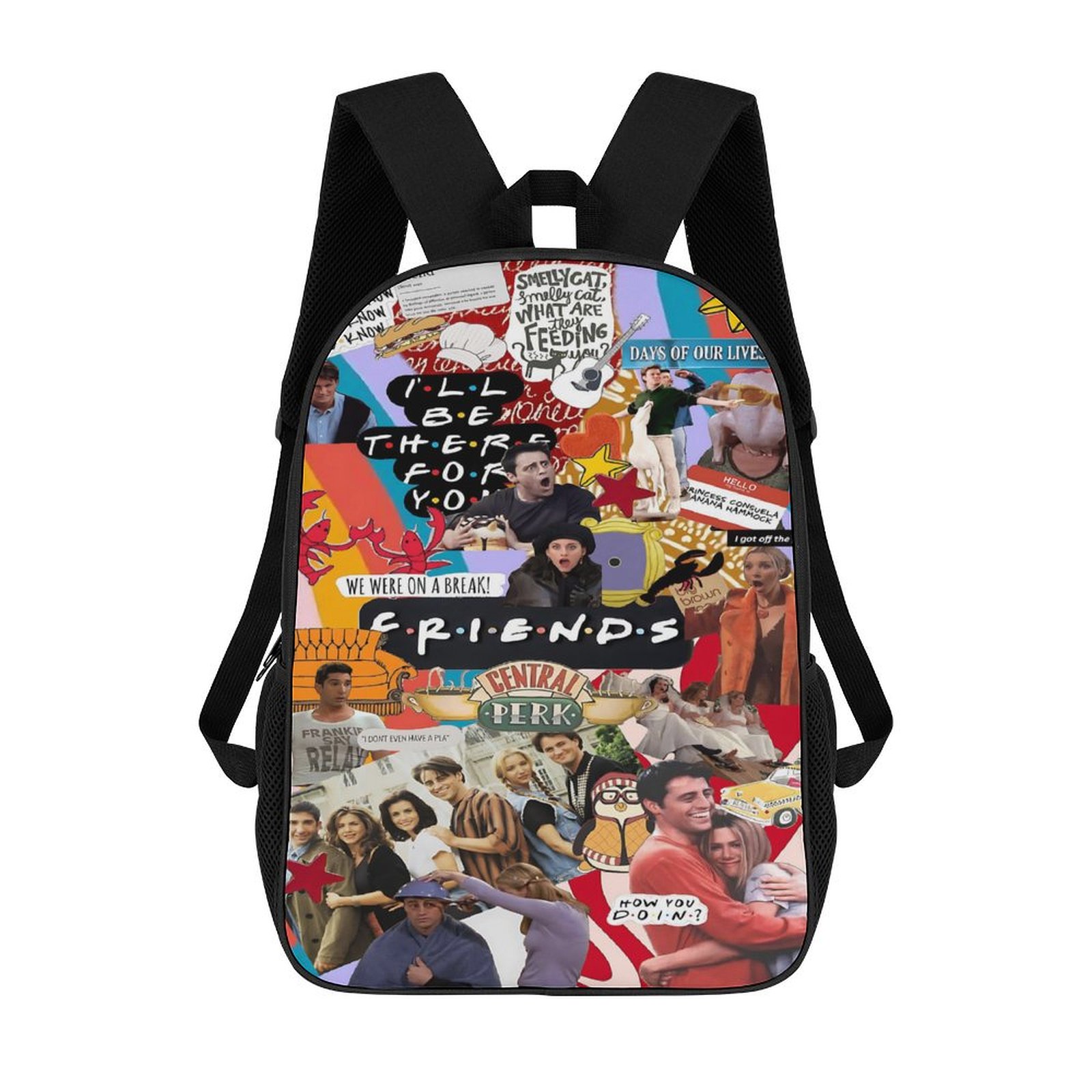 Friends Tv Show Backpack 17 Inch Lightweight Anime Print Design ...