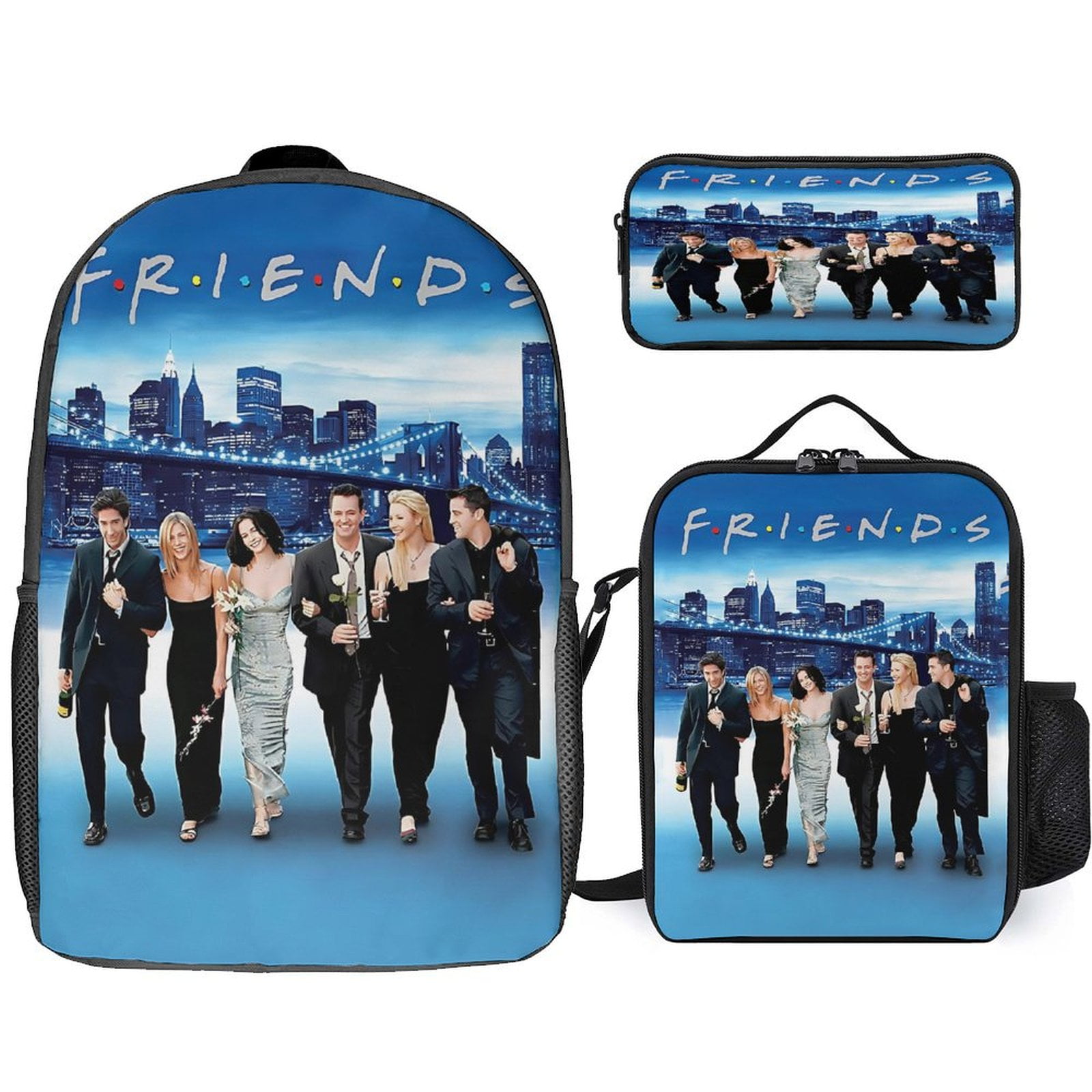Friends Tv Show Backpack 3PCS Backpack Set Lunch Box And Pencil Case ...