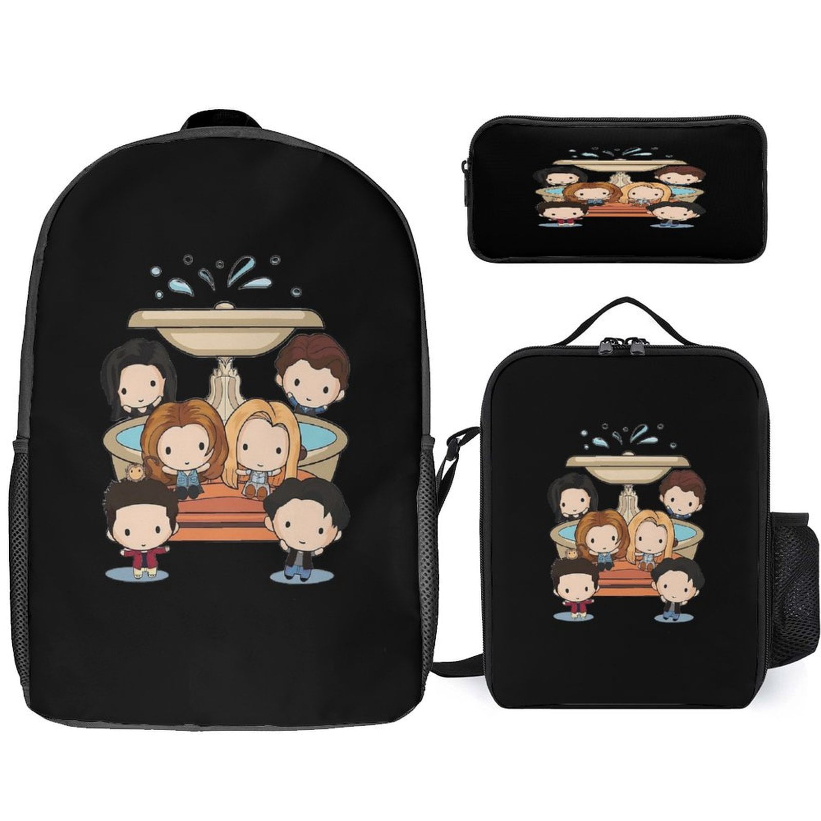 Friends Tv Show Backpack 3PCS Backpack Set Lunch Box And Pencil Case ...