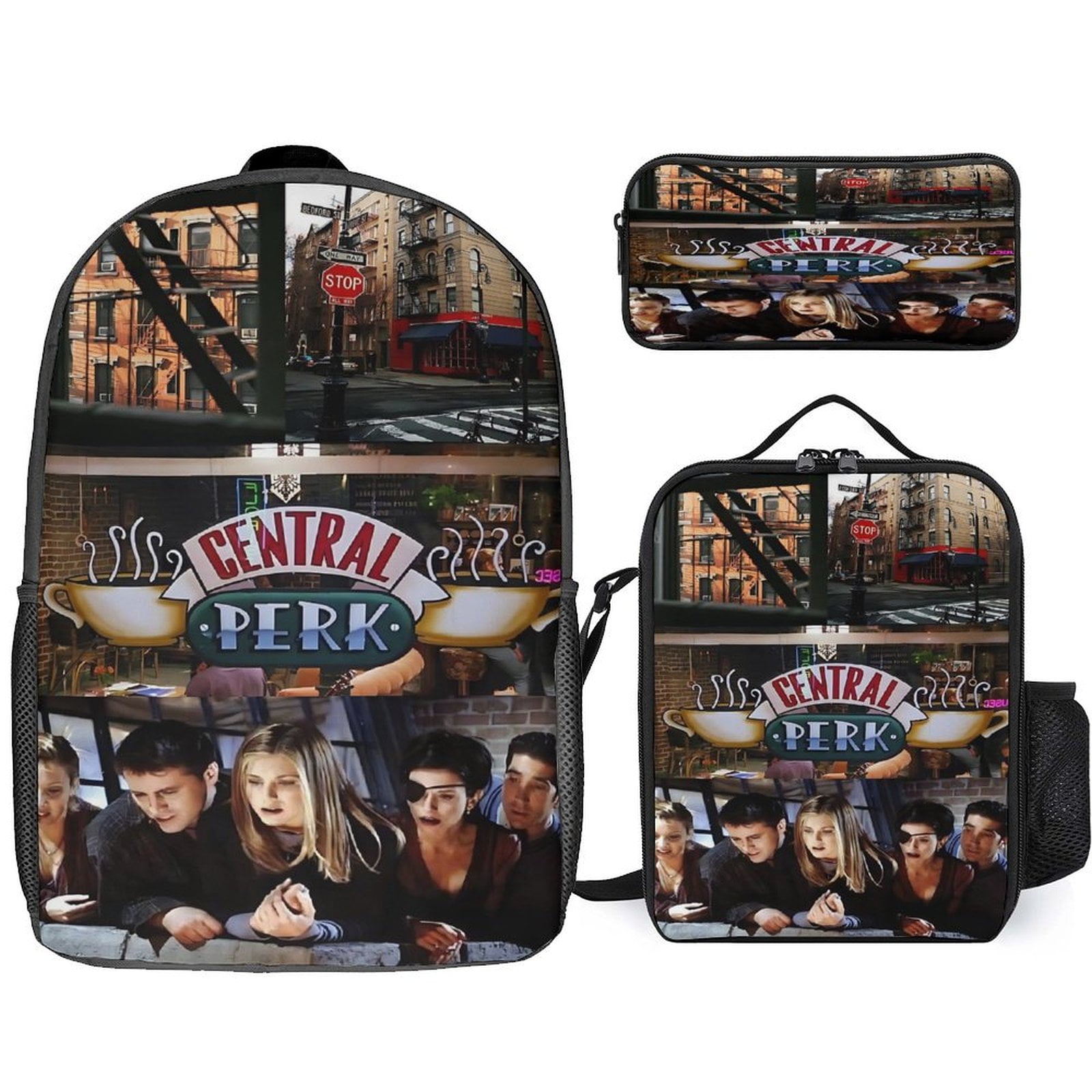 Friends Tv Show Backpack 3PCS Backpack Set Lunch Box And Pencil Case ...