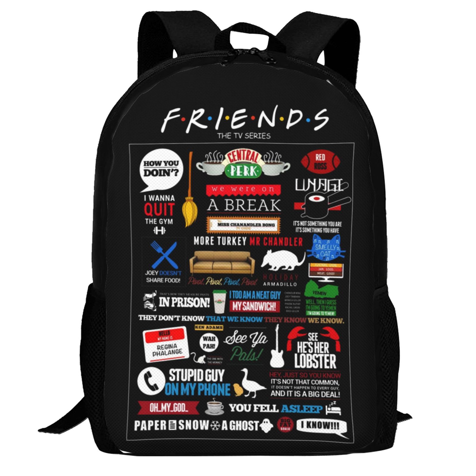 Friends Tv Show Backpack,3d Print Laptop Backpack Lightweight Casual ...
