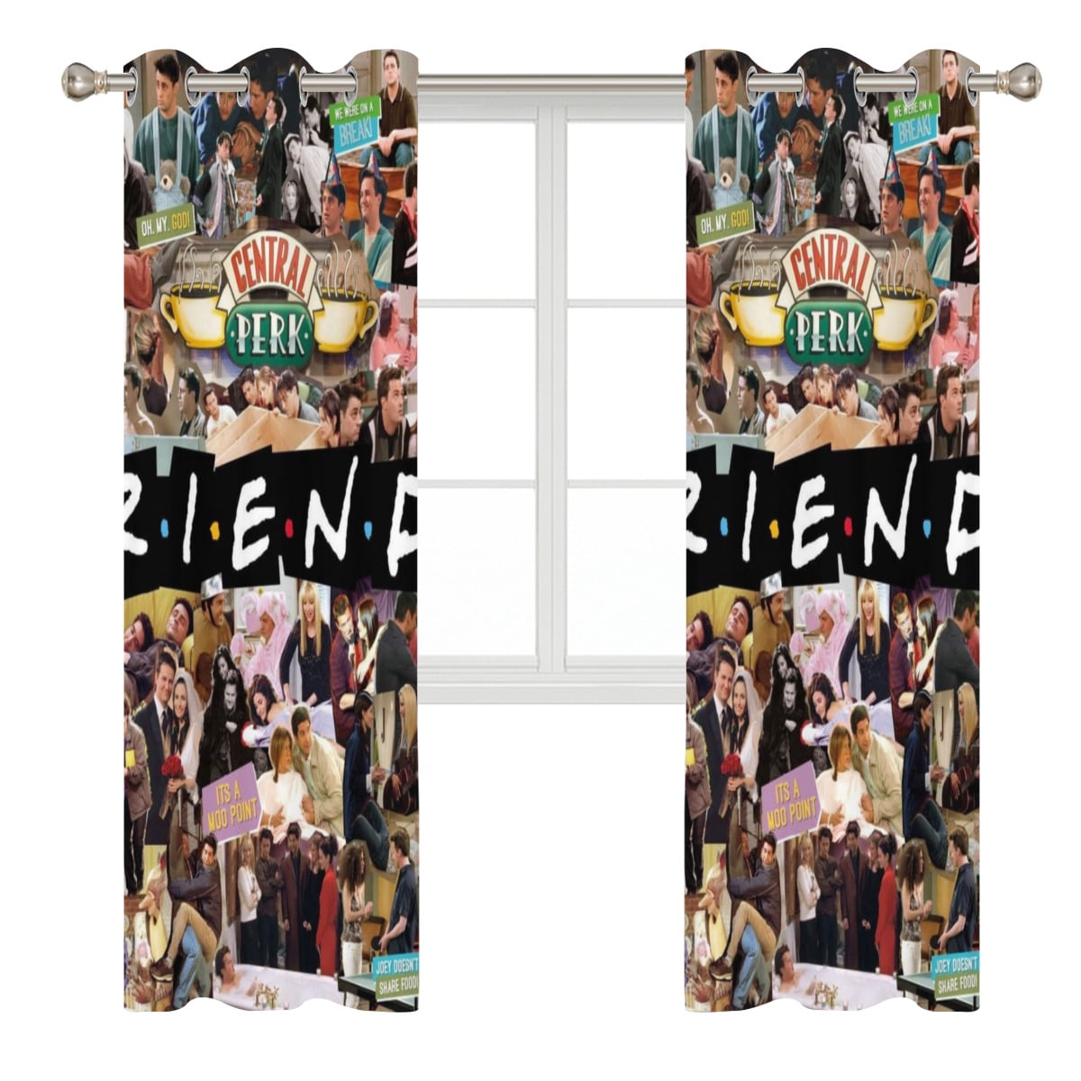 Friends Tv Show Blackout Room Curtains Bedroom Kids Curtains Insulated ...