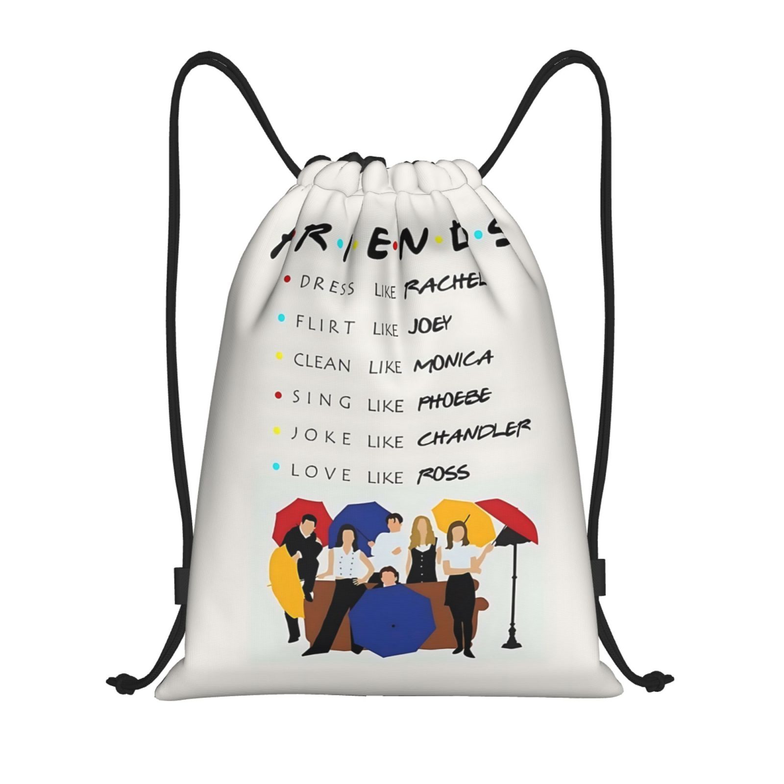 Friends Tv Show Drawstring Bags Storage Backpack Drawstring Bags Bags ...