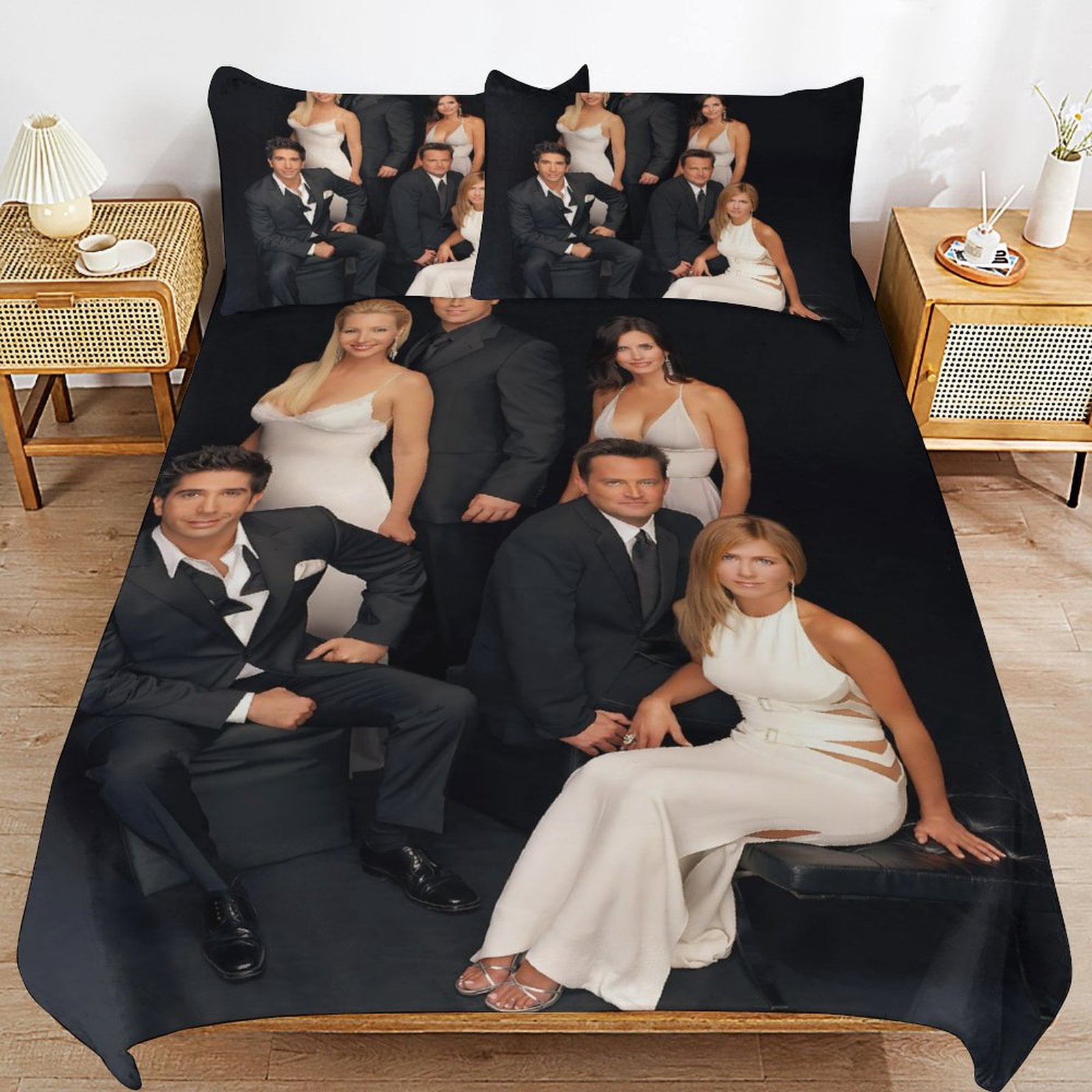 Friends Tv Show Duvet Cover Set Cartoon Print Bedding Set 3pcs for Kids ...