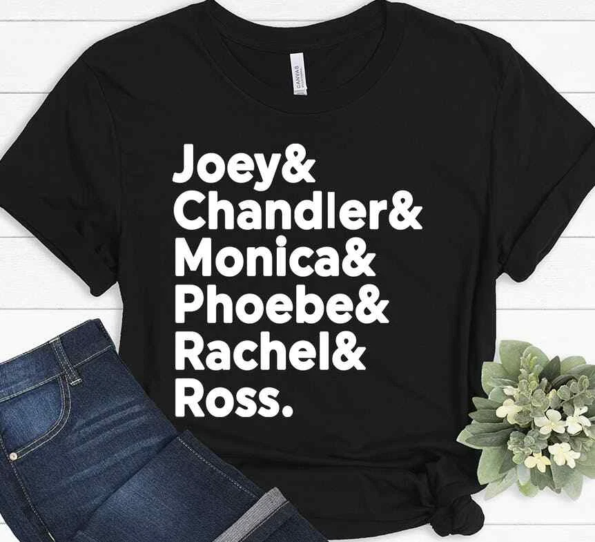 Friends Tv Show Friends Cast Name Friends Name List Short Sleeve Unisex ...