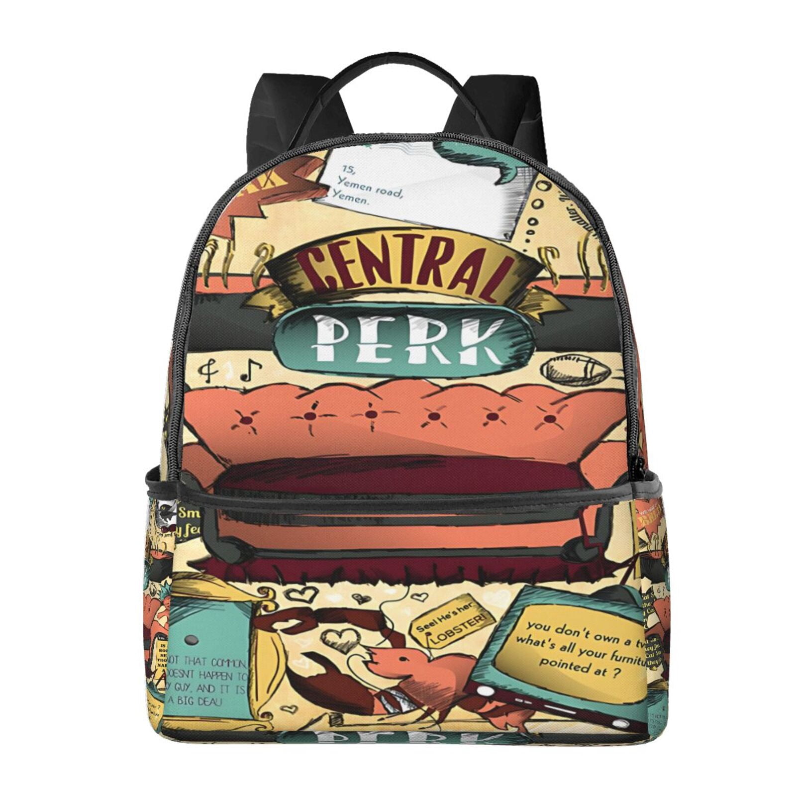 Friends Tv Show Laptop Backpacks Unisex Travel Lightweight Backpack ...