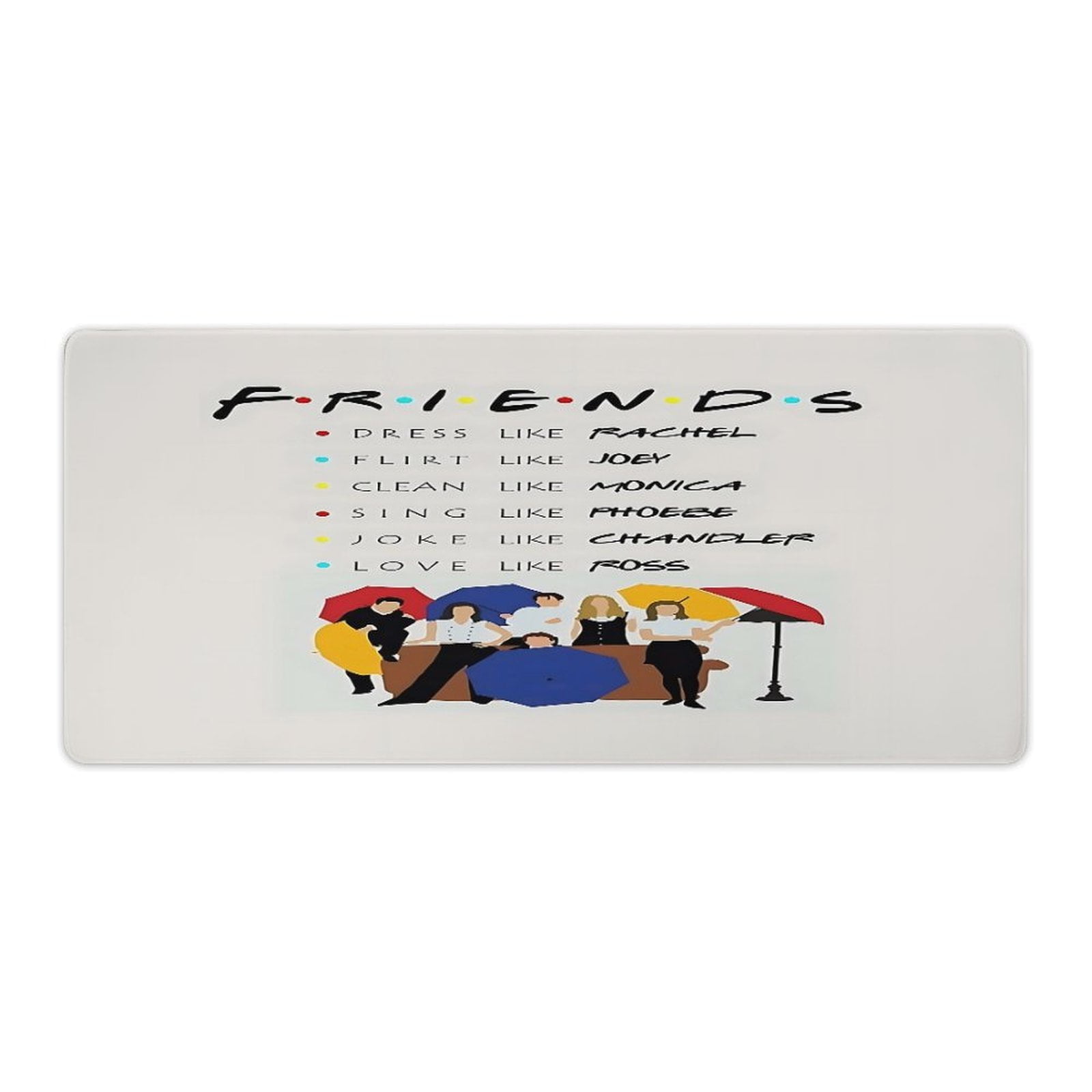 Friends Tv Show Large Mouse Pad Cartoon Mouse Pad Rectangle Mouse Pads ...