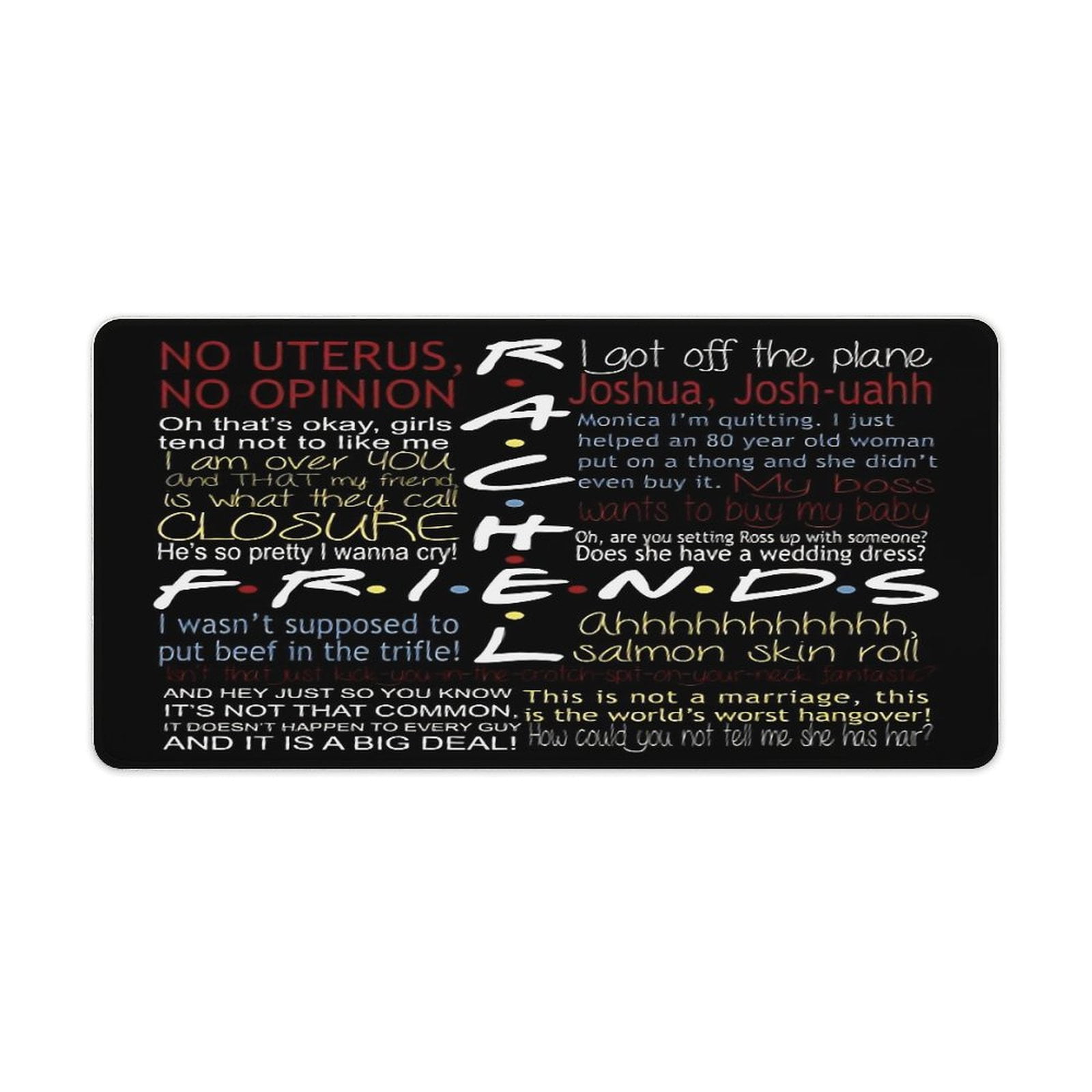 Friends Tv Show Large Mouse Pad Cartoon Mouse Pad Rectangle Mouse Pads ...