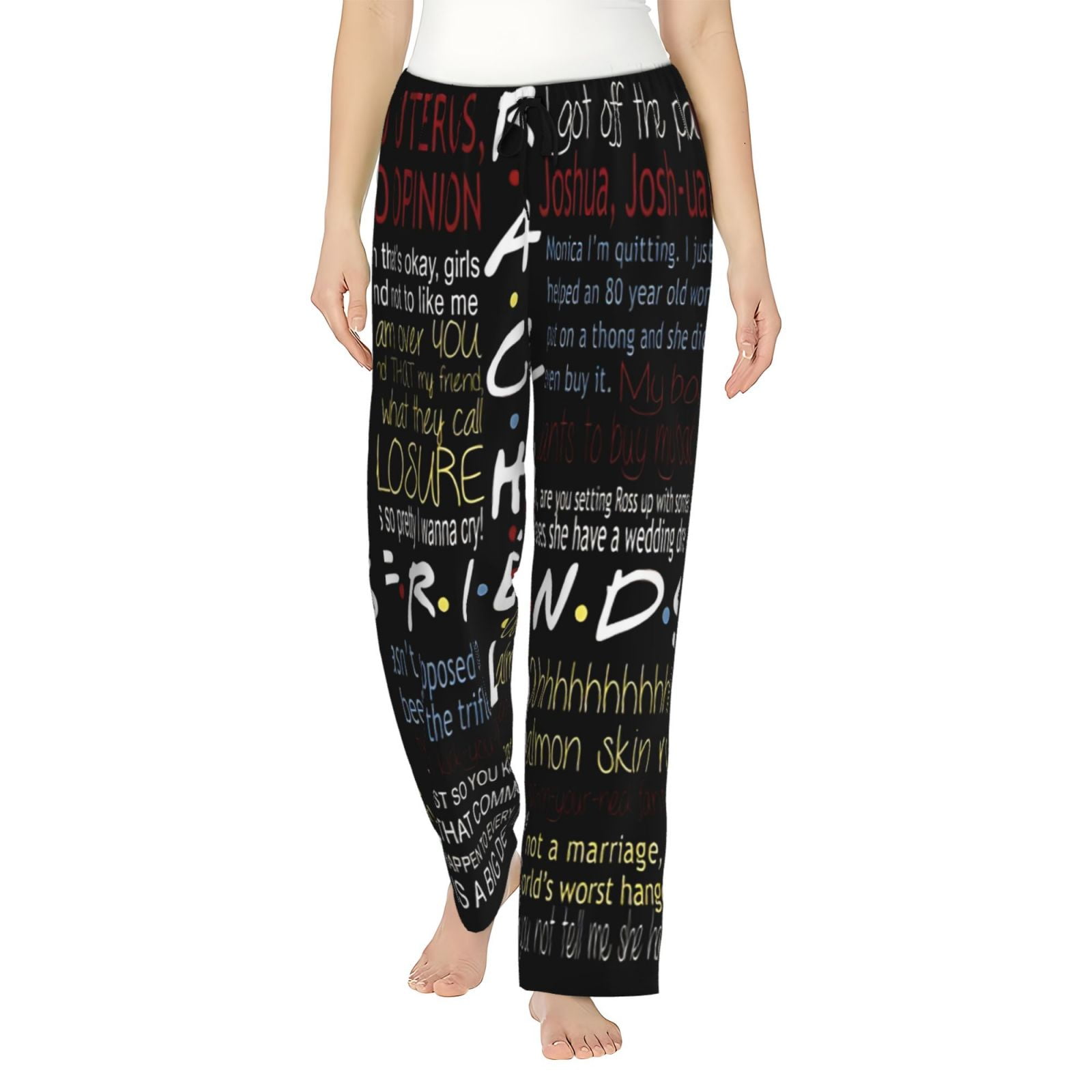 Friends Tv Show Lounge Pajama Pants Cute Breathable Loose-Fit Women ...
