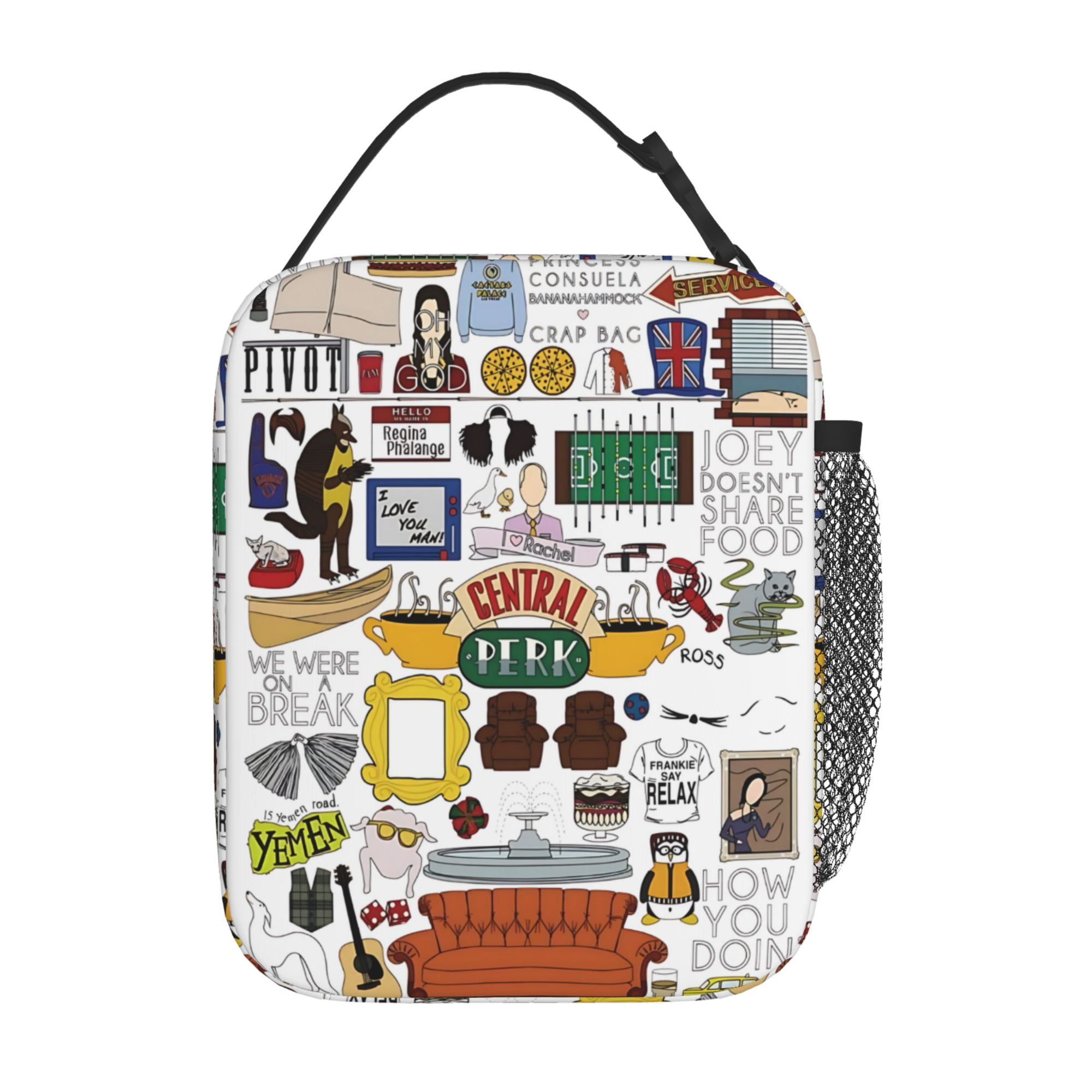 Friends Tv Show Lunch Bag Cute Kawaii Insulated Lunch Box With ...