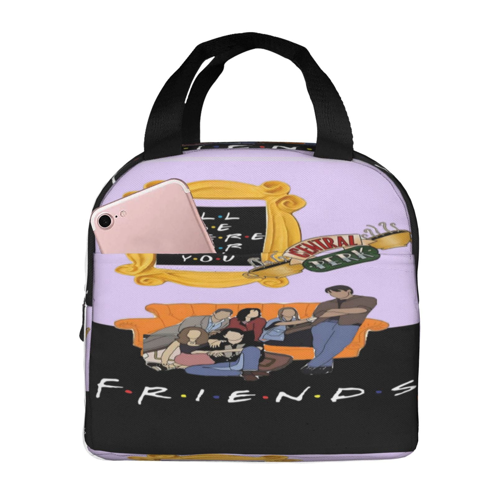 Friends Tv Show Lunch Bag Kawaii Anime Reusable Cooler Bag Lunch Box ...