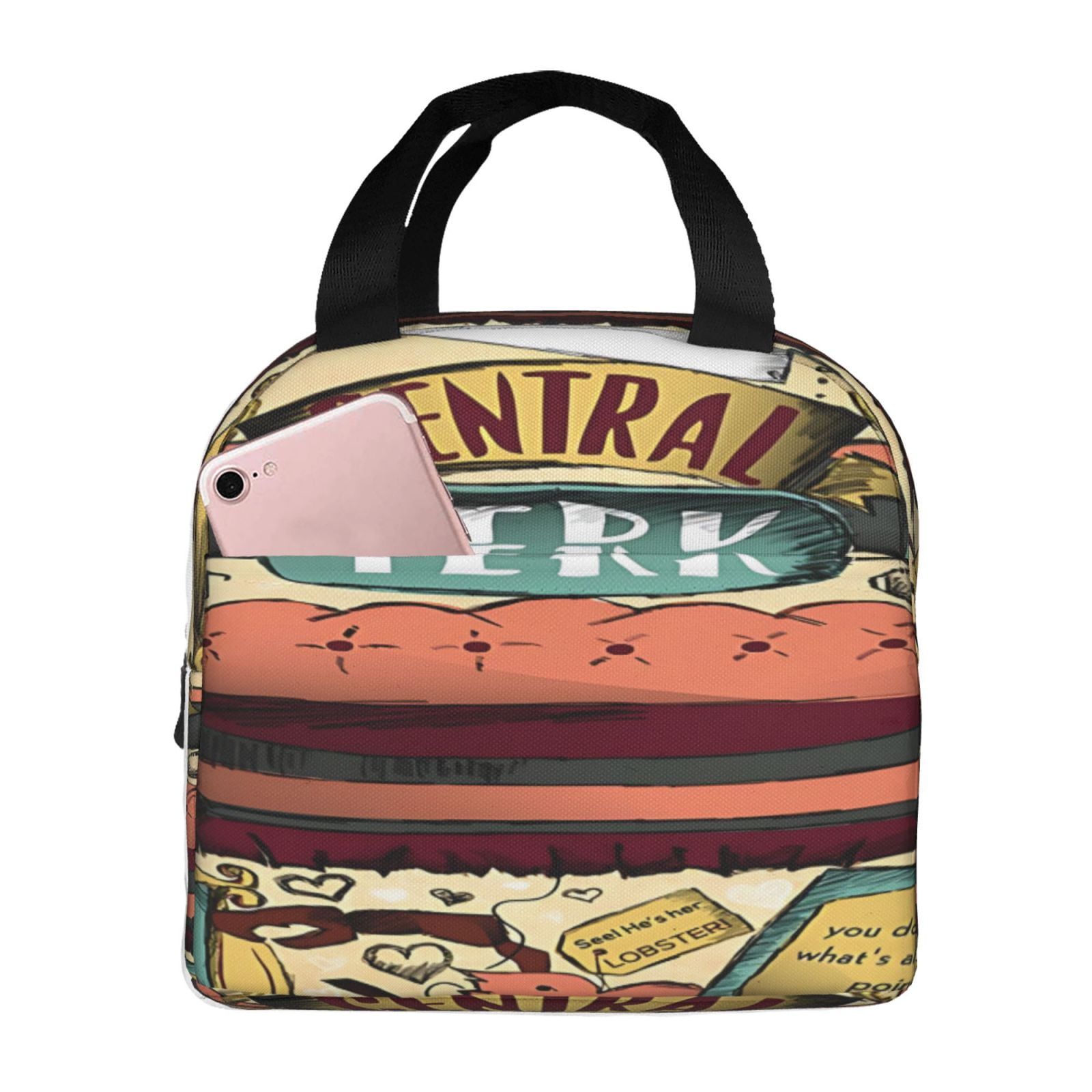 Friends Tv Show Lunch Bag Kawaii Anime Reusable Cooler Bag Lunch Box ...