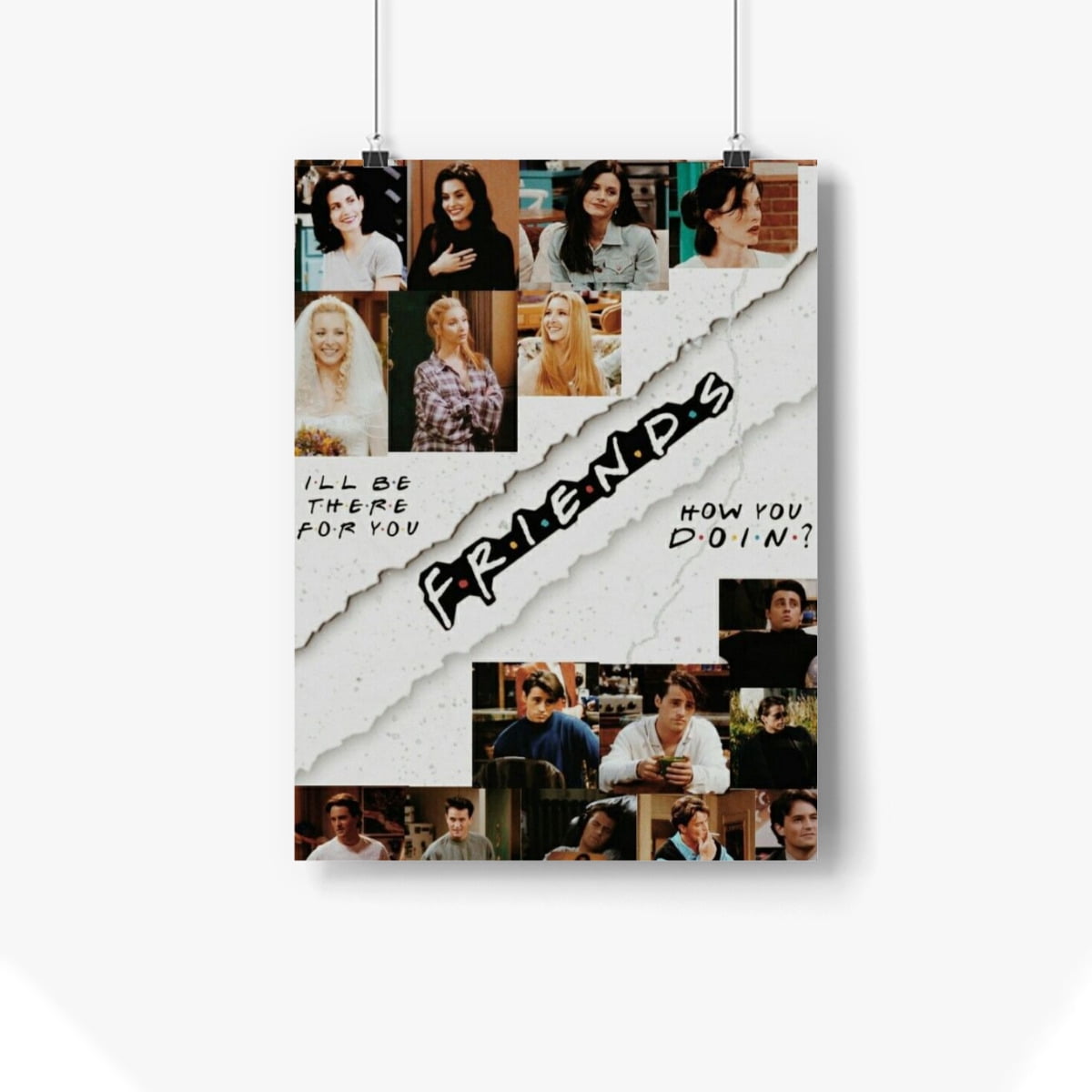 Friends Tv Show Poster Comic Poster for Room Aesthetic Canvas Wall Art ...