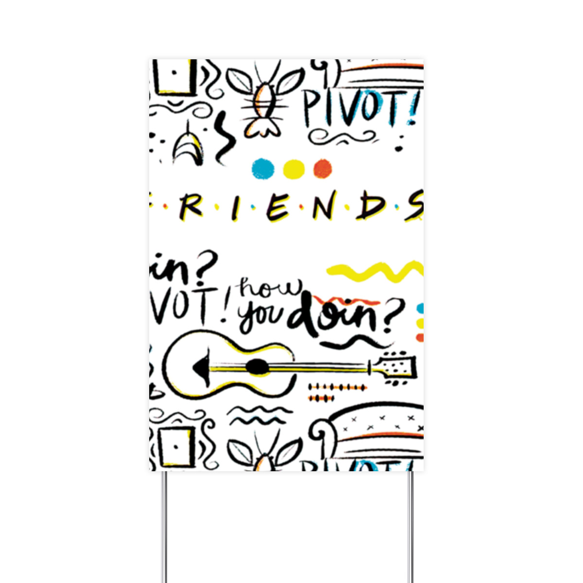 Friends Tv Show Sign Yard Garden Club Farm Bathroom Wall Decor Sign ...