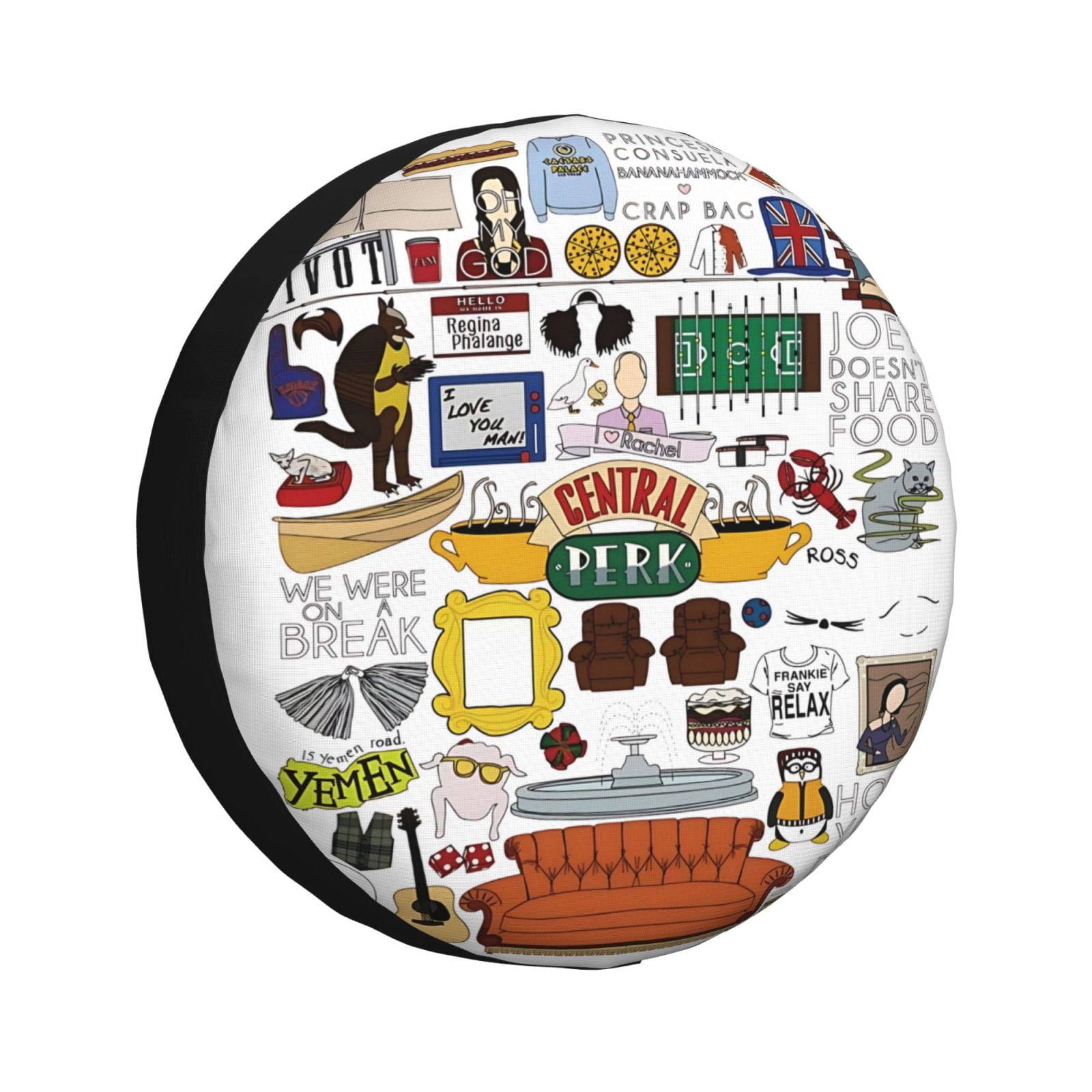 Friends Tv Show Spare Tire Cover Wheel Tire Cover Fit Trailer, RV, SUV ...