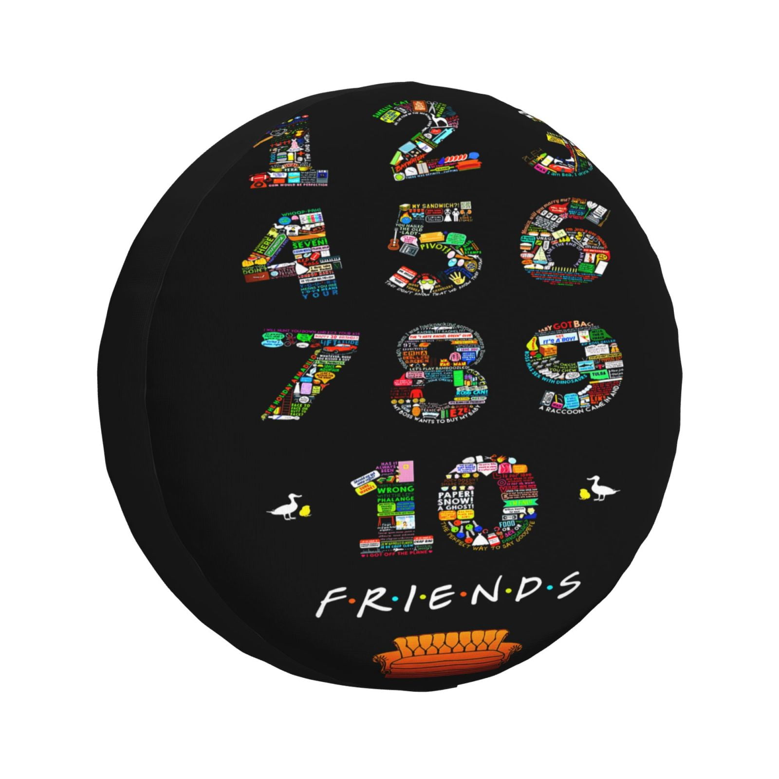 Friends Tv Show Spare Tire Cover Wheel Tire Cover Fit Trailer, RV, SUV ...