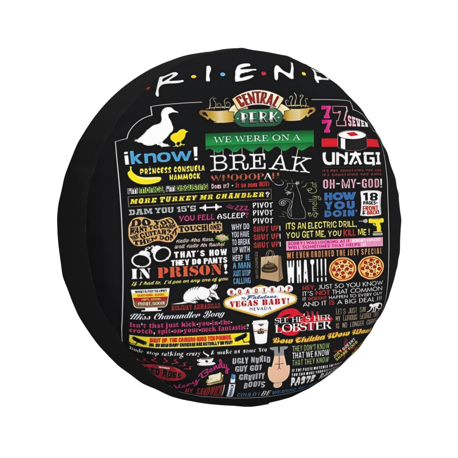 Friends Tv Show Spare Tire Cover Wheel Tire Cover Fit Trailer, RV, SUV ...