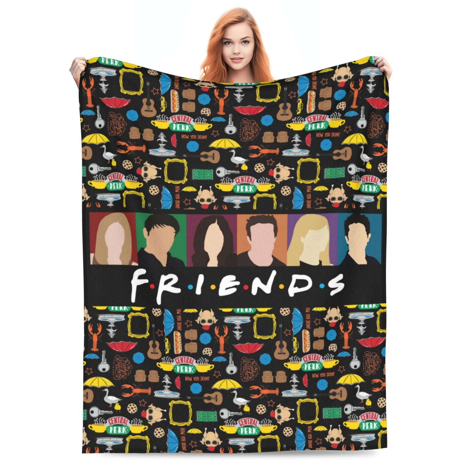 Friends Tv Show Throw Blanket Couch Bed Sofa Soft Lightweight Warm Cozy ...