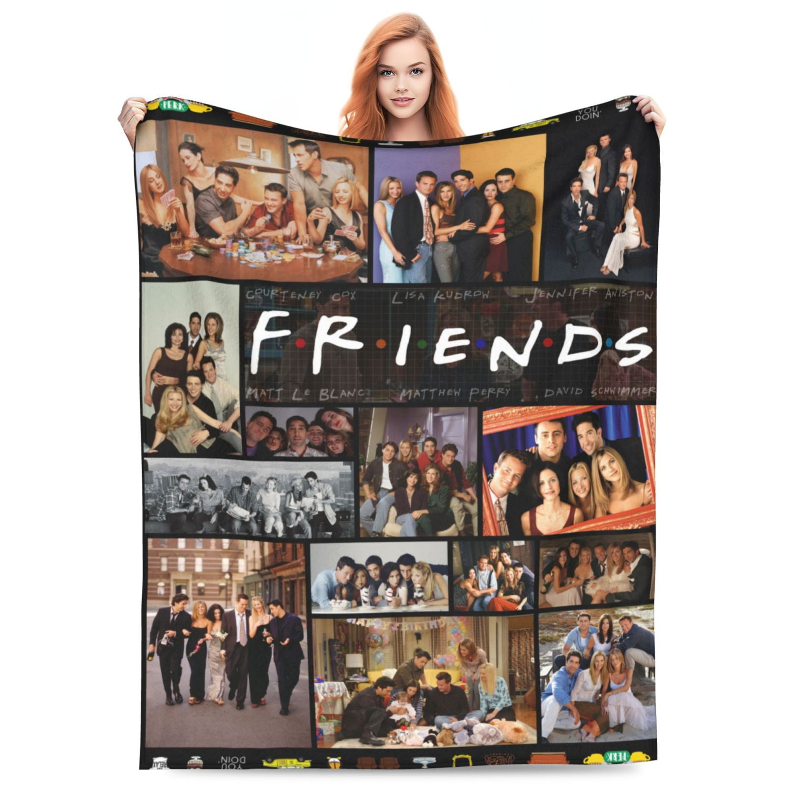Friends Tv Show Throw Blanket Couch Bed Sofa Soft Lightweight Warm Cozy ...