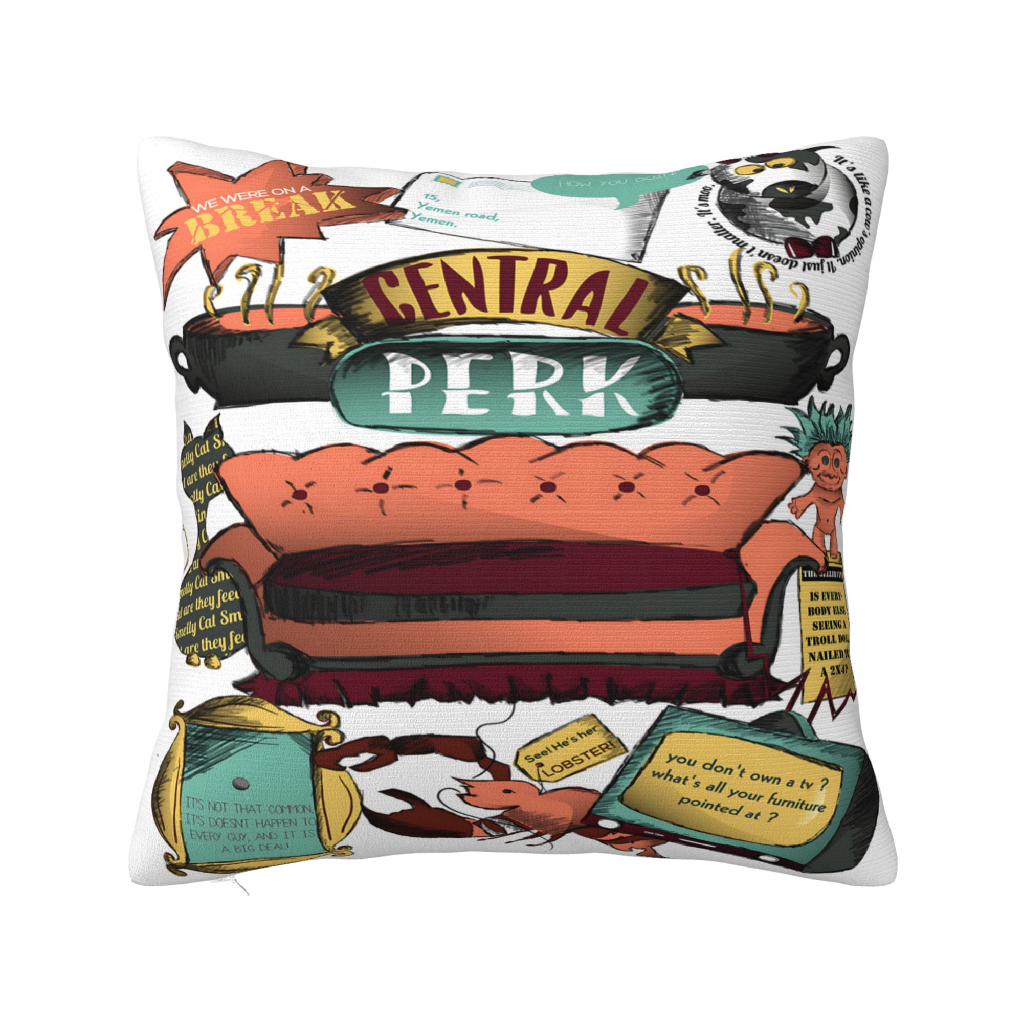 Friends Tv Show Throw Pillow Covers Decorative Soft Velvet Pillowcases ...