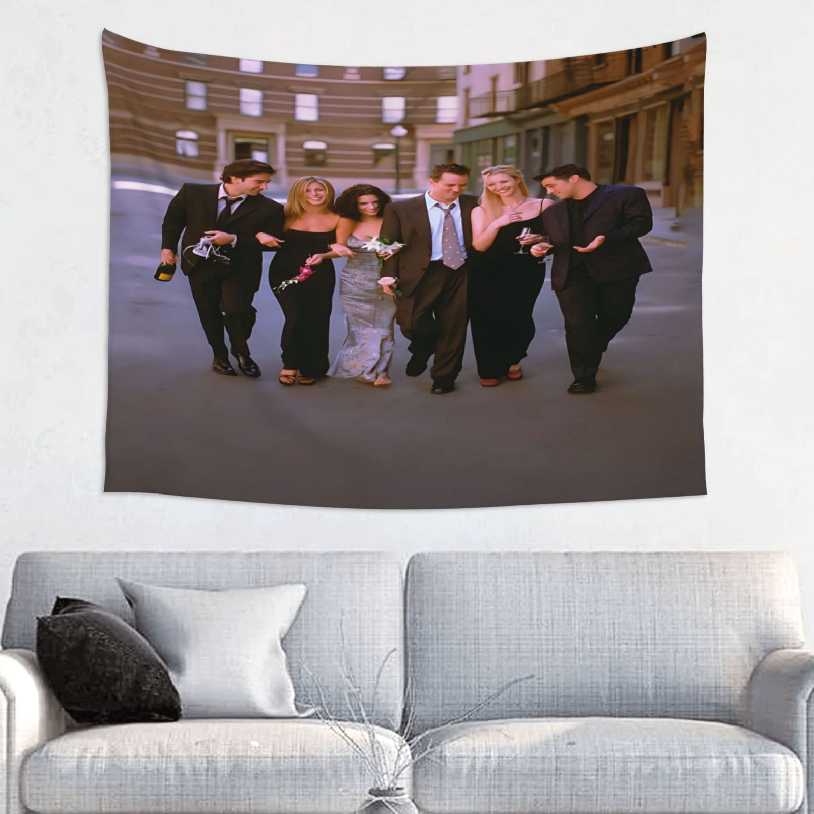 Friends Tv Show Wall Art Cartoon Tapestry Hanging In Bedroom Living ...