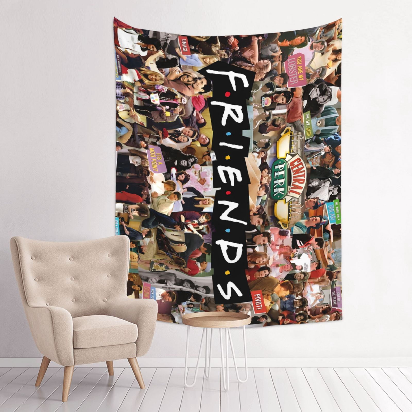 Friends Tv Show Wall Art Cartoon Tapestry Hanging In Bedroom Living ...