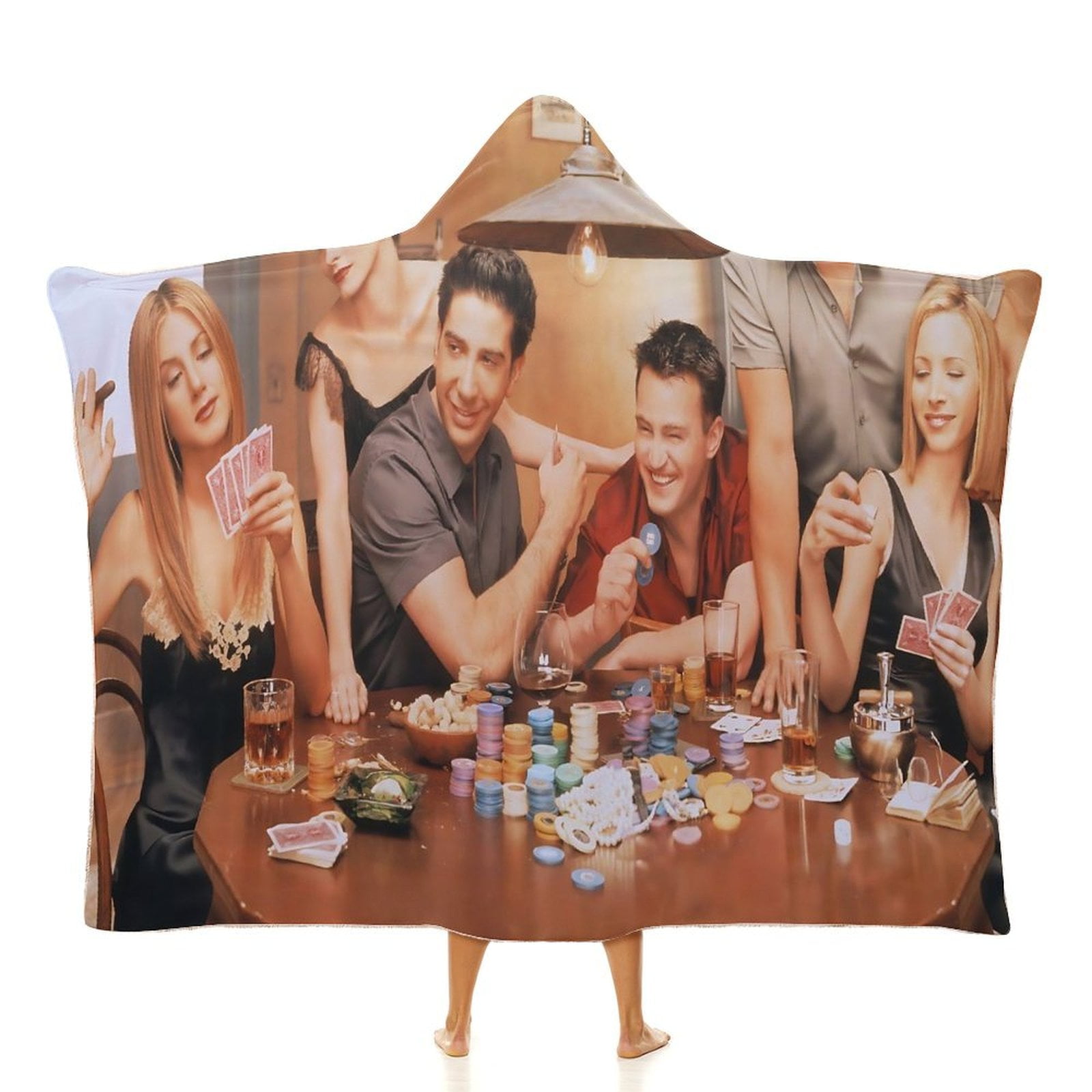 Friends Tv Show Wearable Blanket Hoodie Throw Blanket Robe Cloak ...