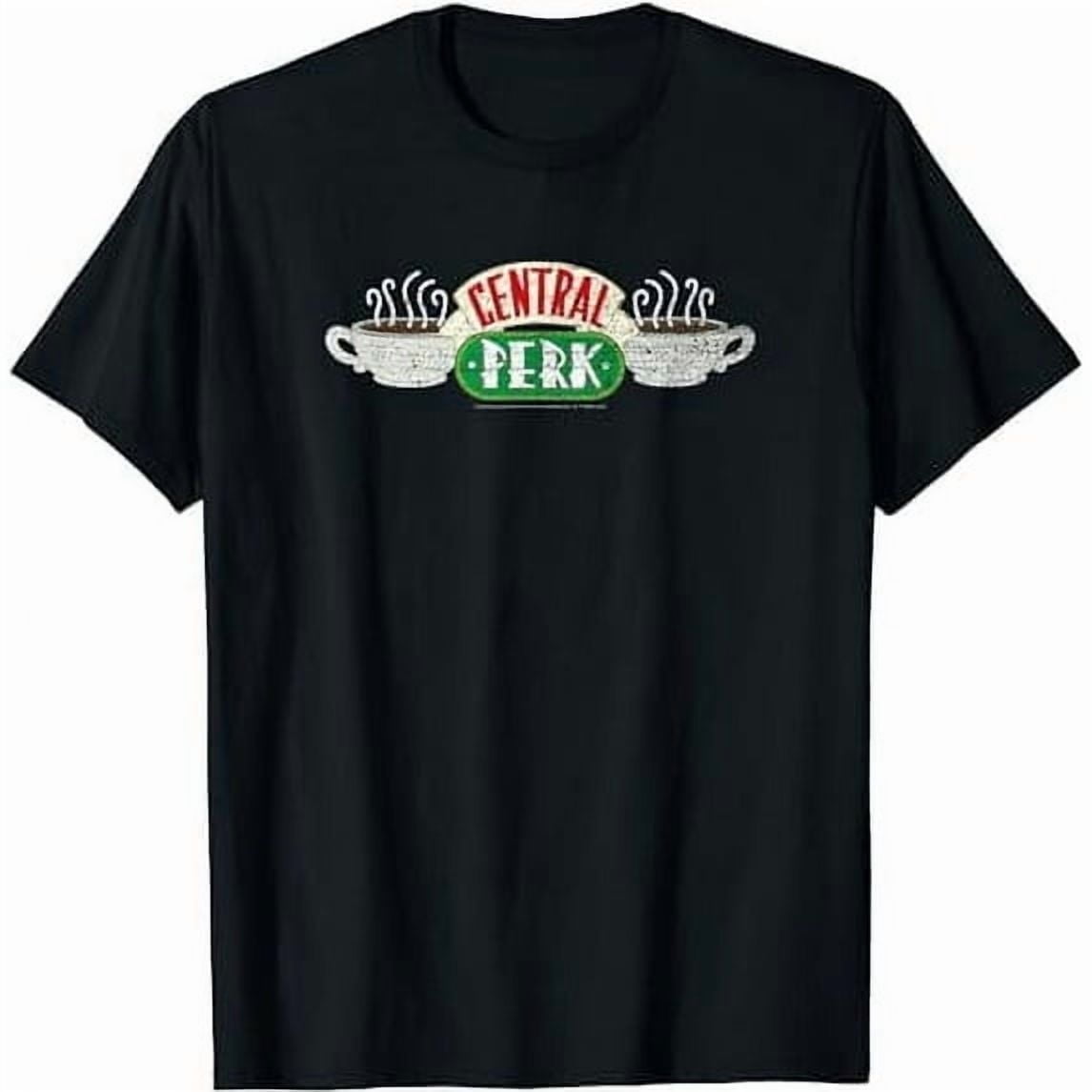 Friends Vintage Central Perk on Black T-Shirt - Walmart.com